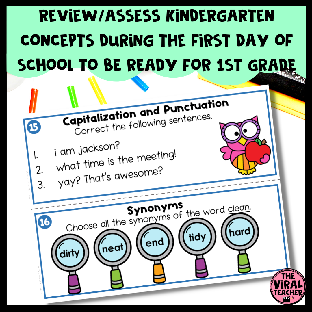 Back to School Write the Room ELA Activity for 1st Grade | Made By Teachers