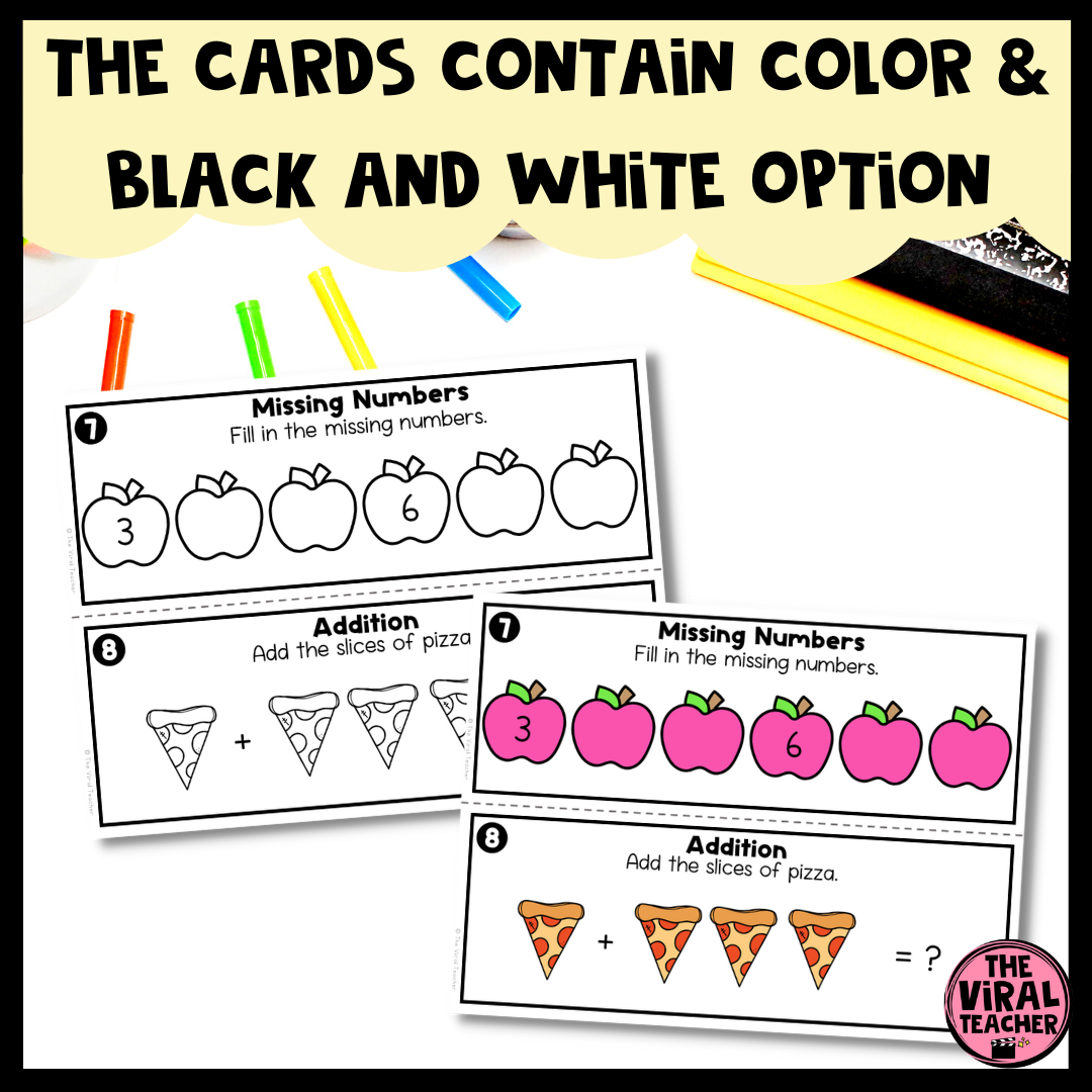 Back to School Write the Room Math Activity for Kindergarten | Made By ...