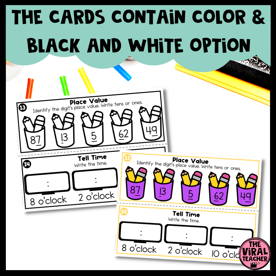 Back to School Write the Room Math Activity for 2nd Grade | Made By ...