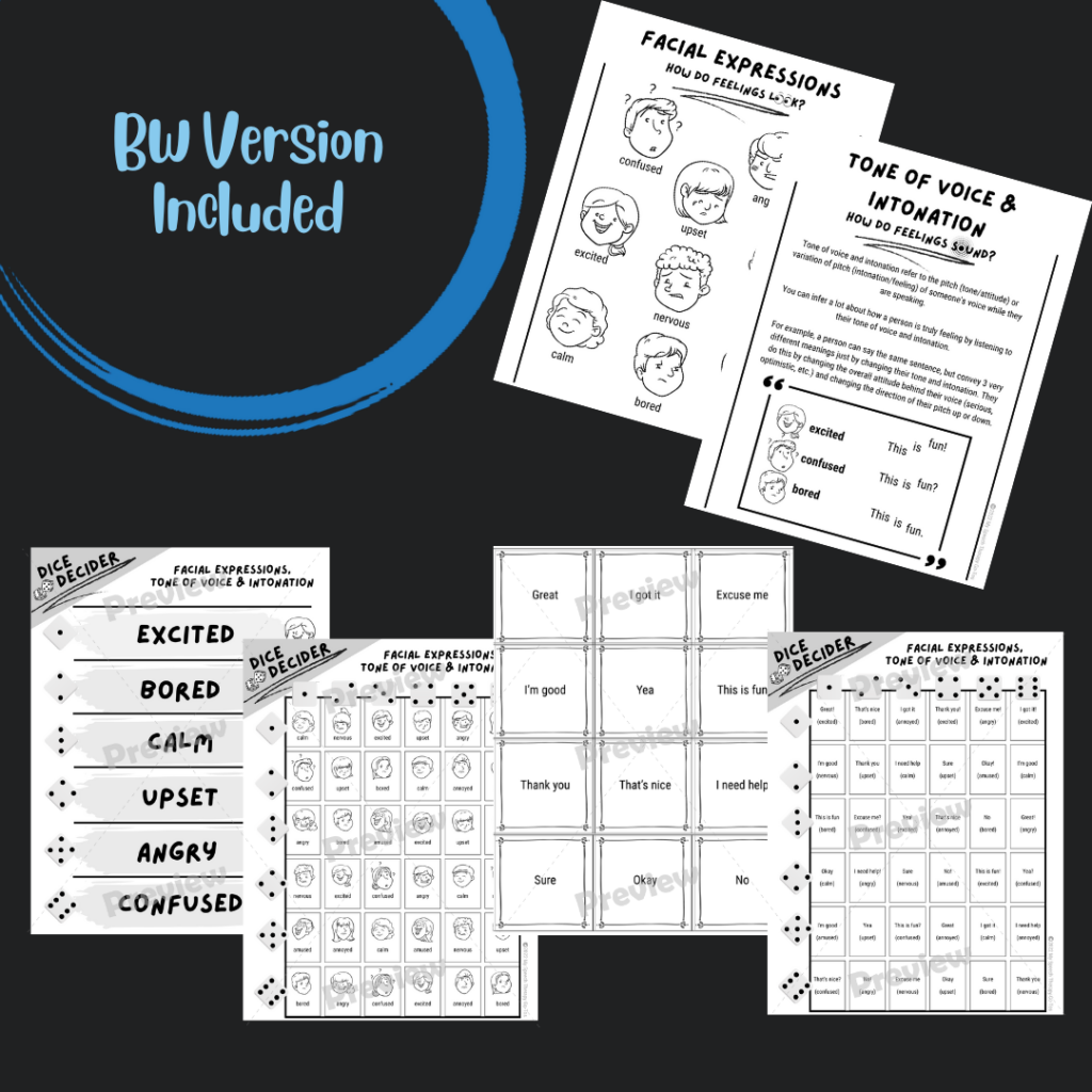 Nonverbal Communication Dice Game | Social Emotional | Social ...