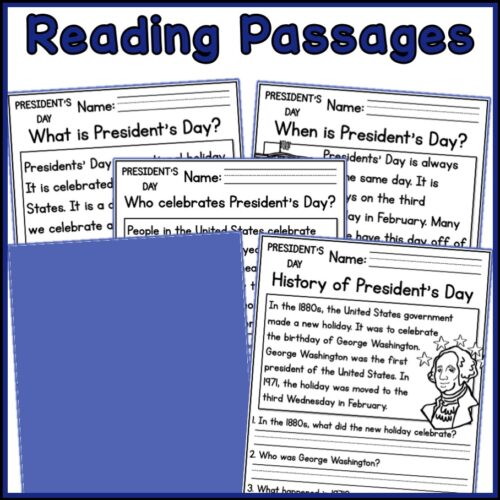 Presidents Day Holidays Reading Comprehension Passages K-2 - Made By ...