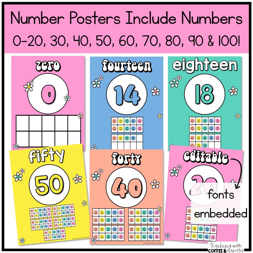 Numbers Posters 1-20 and More! - Made By Teachers