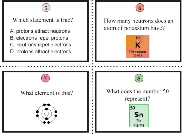 Atoms, Elements, and Molecules Task Cards - Made By Teachers