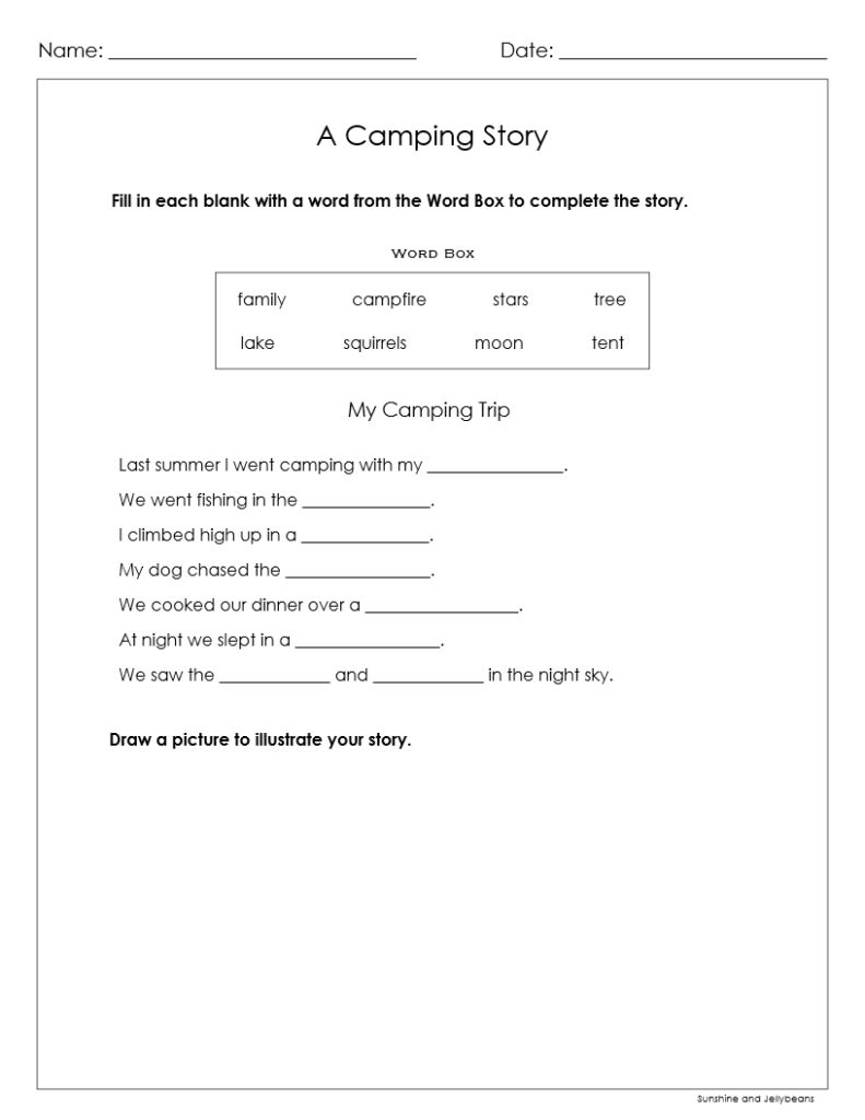 Fill-In-The-Blank Stories - Reading/Writing/Critical Thinking - Grades ...