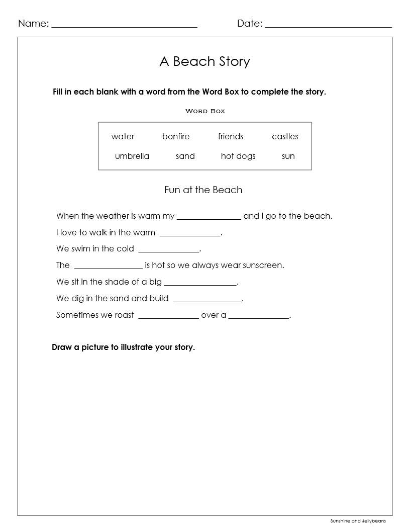 Fill-In-The-Blank Stories - Reading/Writing/Critical Thinking - Grades ...