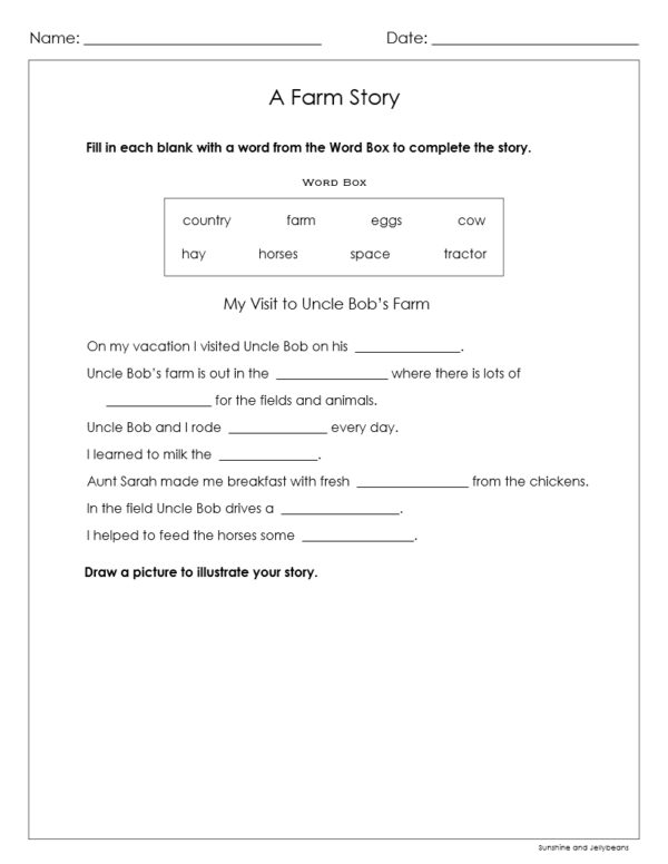 Fill-In-The-Blank Stories - Reading/Writing/Critical Thinking - Grades ...