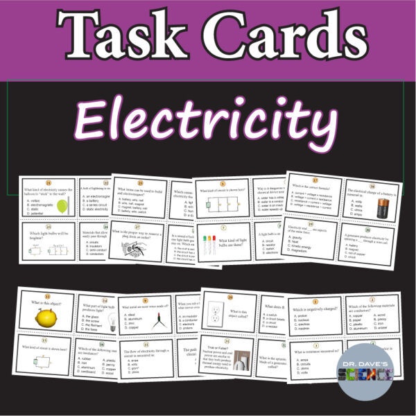 Electricity Science Task Cards - Made By Teachers