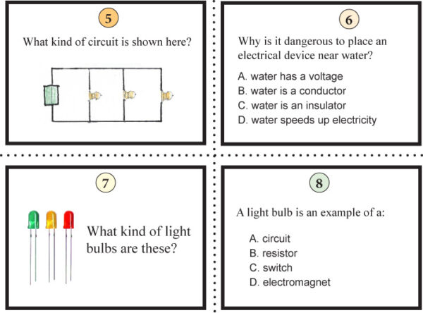 Electricity Science Task Cards | Made By Teachers