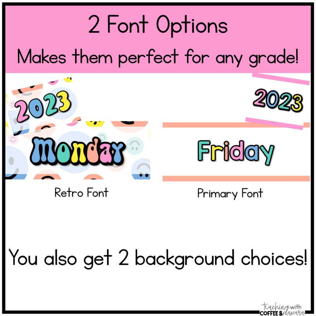 Date Flip Cards on Magnetic Curtain Rod | Made By Teachers