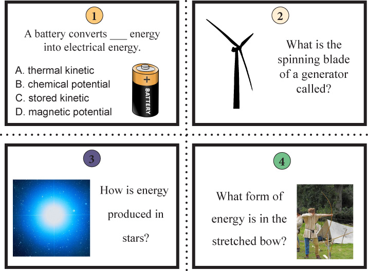 Energy Science Task Cards - Made By Teachers