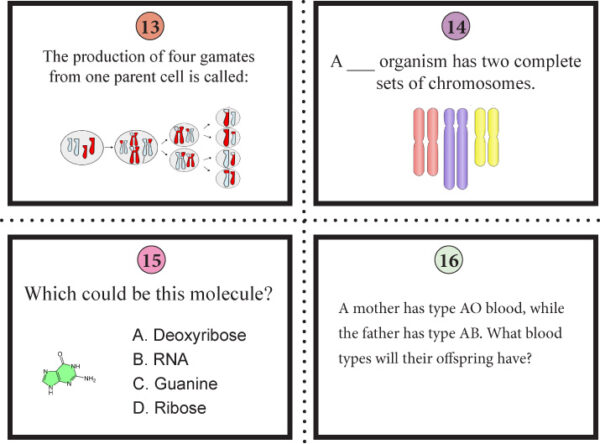 Genetics and Heredity Task Cards DNA Structure and DNA Replication ...