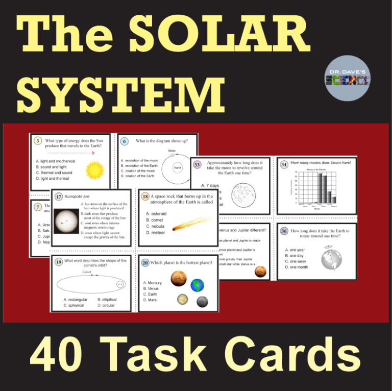 Solar System Task Cards - Made By Teachers
