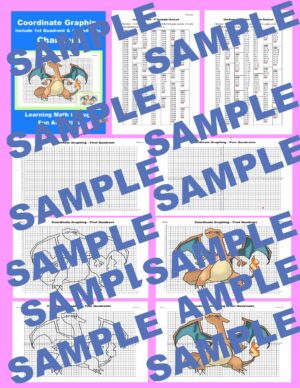 Pokemon Coordinate Plane Graphing Picture: Pokemon Bundle 5 in 1 | Made ...