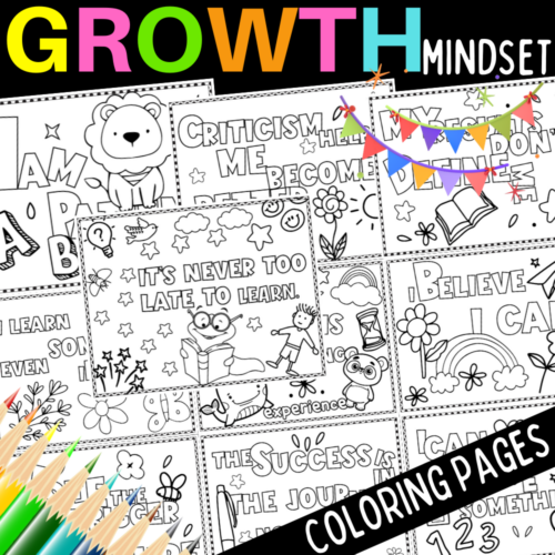 Growth Mindset Coloring Pages. Back to School Activities - Made By Teachers