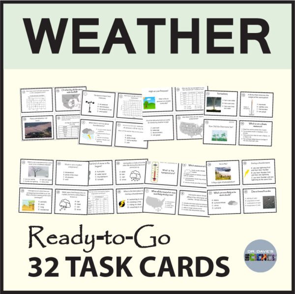 Weather Task Cards Activity - Made By Teachers