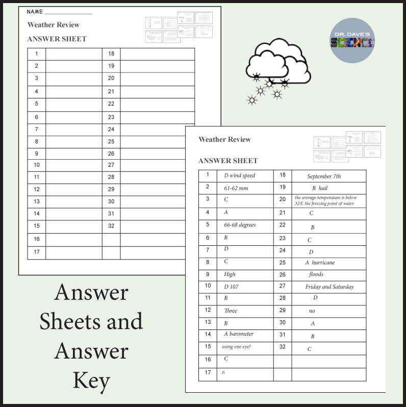 Weather Task Cards Activity - Made By Teachers