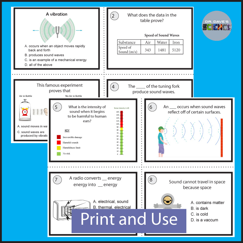 Sound Task Cards Science Sound Wave Activity - Made By Teachers