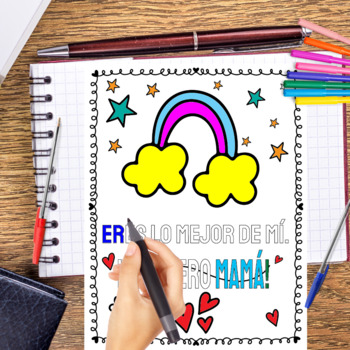 Día de las Madres- Tarjetas Spanish Coloring Pages. | Made By Teachers