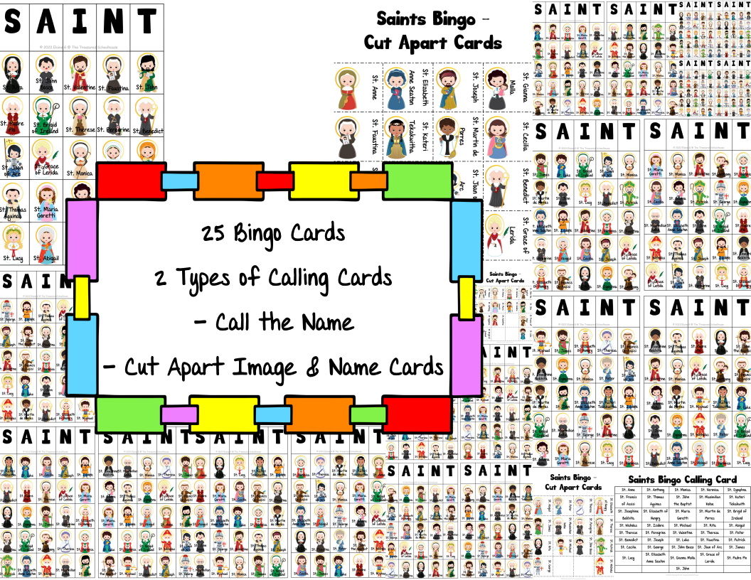 Saints BINGO Game - Made By Teachers