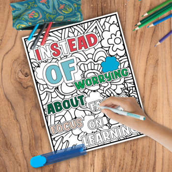 Growth Mindset Coloring Pages | Positive Affirmations For Kids. - Made ...