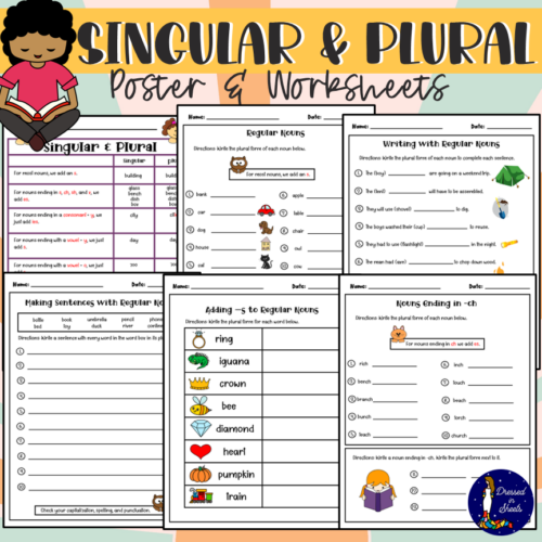 Singular and Plural Poster and Worksheets - Made By Teachers