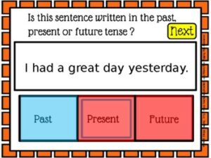 Past present and future tense power point | Made By Teachers