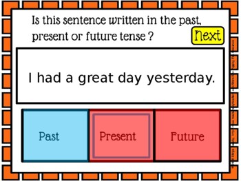 Past present and future tense power point | Made By Teachers