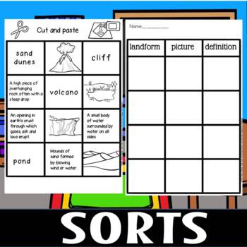 Landforms posters and sort | Made By Teachers