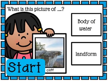 Landforms and bodies of water powerpoint game | Made By Teachers