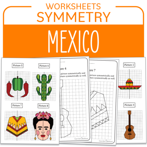 Hispanic Heritage Month - Mexico Math Symmetry and Coloring | Made By ...