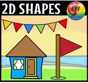 2d shapes moveable clipart, triangle - Made By Teachers