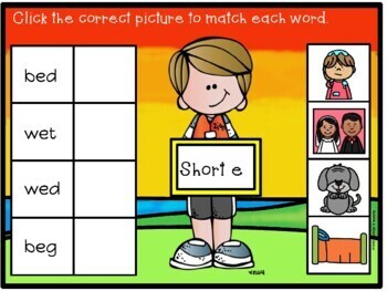 Short e sentence strips powerpoint - Made By Teachers