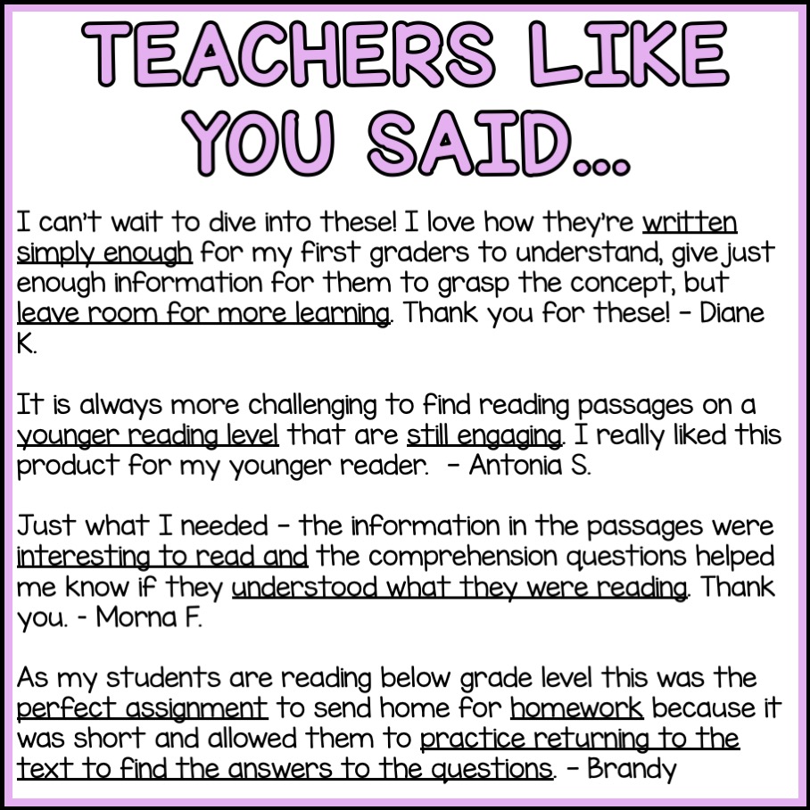 School Staff Social Studies Reading Comprehension Passages K-2 - Made ...