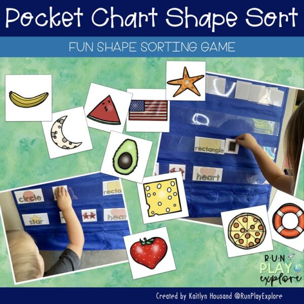 Shape Sort Pocket Chart Game - Sorting Shapes Practice - Made By Teachers