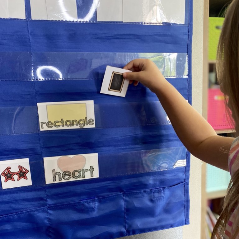 Shape Sort Pocket Chart Game - Sorting Shapes Practice | Made By Teachers