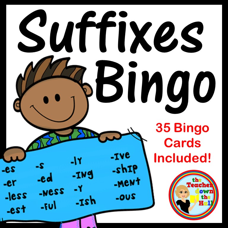 Suffixes Bingo | Made By Teachers