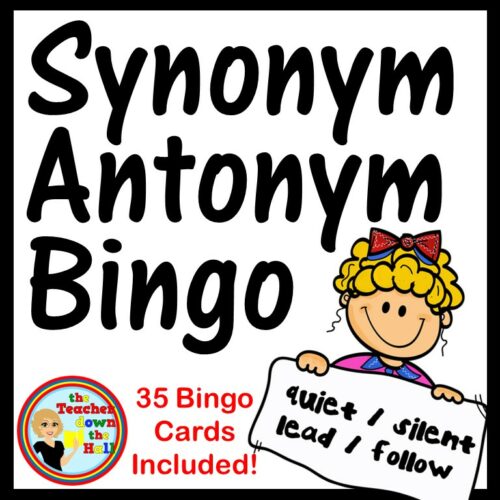 Synonym Antonym Bingo - Made By Teachers