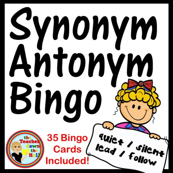 Synonym Antonym Bingo - Made By Teachers