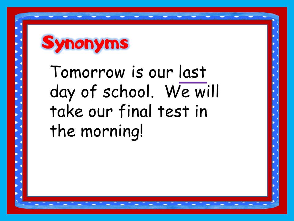 Synonym Antonym Bingo - Made By Teachers