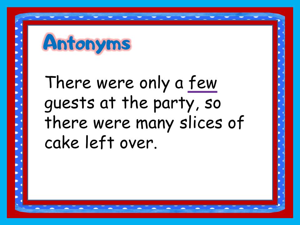 Synonym Antonym Bingo - Made By Teachers