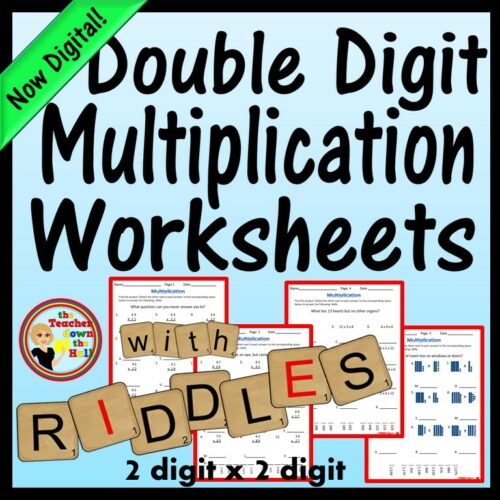 Double Digit Multiplication Worksheets with Riddles | Made By Teachers