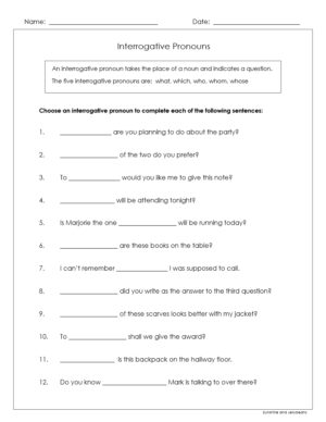 Demonstrative & Interrogative Pronouns - Grades 4-5-6 - Practice/Review ...