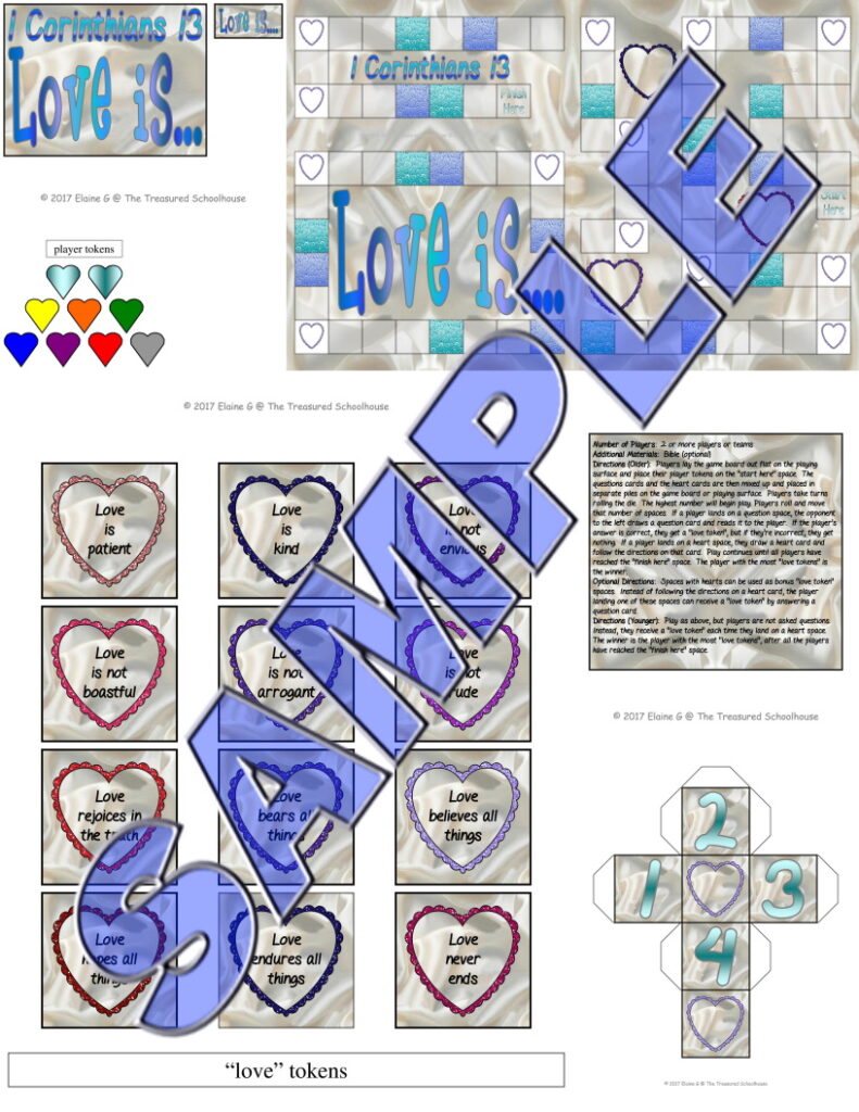 1 Corinthians 13 - Love Is.... Game | Made By Teachers