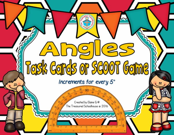 Angles Task Cards or SCOOT Game - Made By Teachers