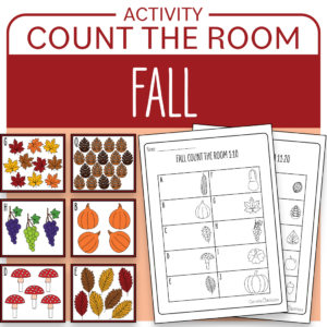 Fall/Autumn Activity - Count The Room - Counting Cards 1-20 - Made By ...