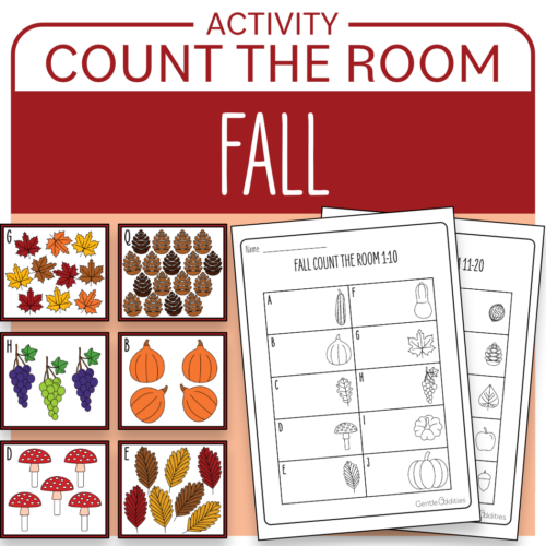 Fall/Autumn Activity - Count The Room - Counting Cards 1-20 - Made By ...