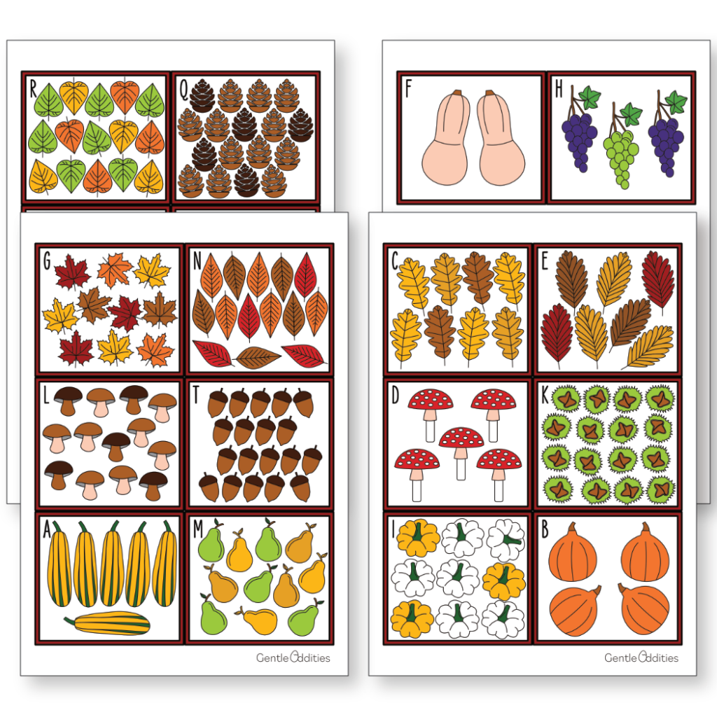 Fall/Autumn Activity - Count The Room - Counting Cards 1-20 | Made By ...