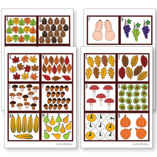 Fall/Autumn Activity - Count The Room - Counting Cards 1-20 - Made By ...