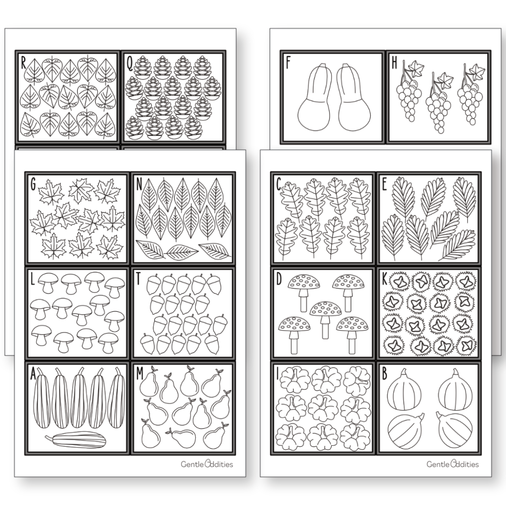 Fall/Autumn Activity - Count The Room - Counting Cards 1-20 | Made By ...