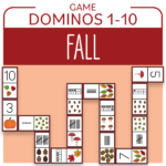Fall/Autumn Game - Domino Counting 1-10 - Numbers, Ten Frames, Tally ...